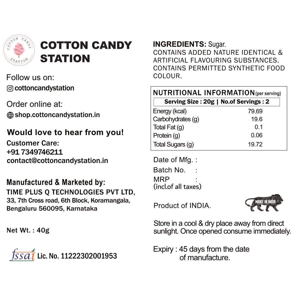 Cola Cotton Candy Tub – Cotton Candy Station